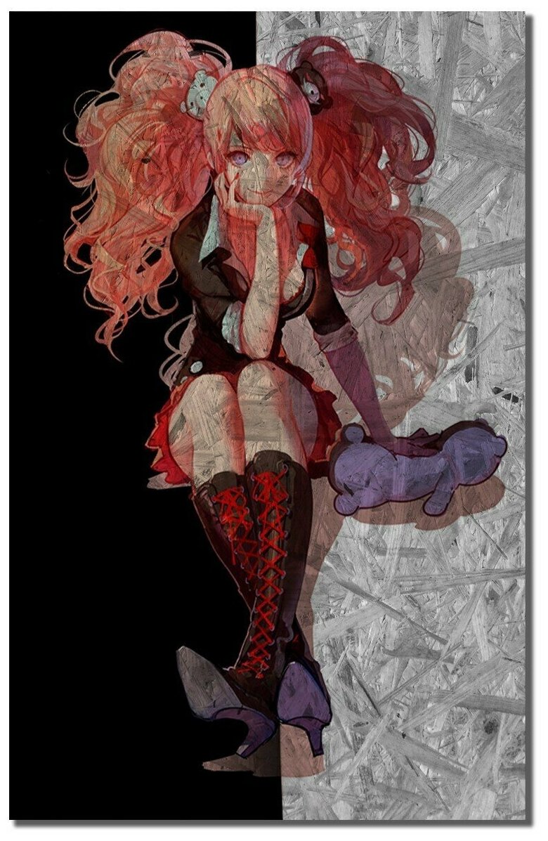 Картина интерьерная на рельефной доске, рисунок Аниме Данганронпа 5493 В