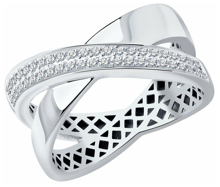 Кольцо, белое золото, 585 проба, бриллиант