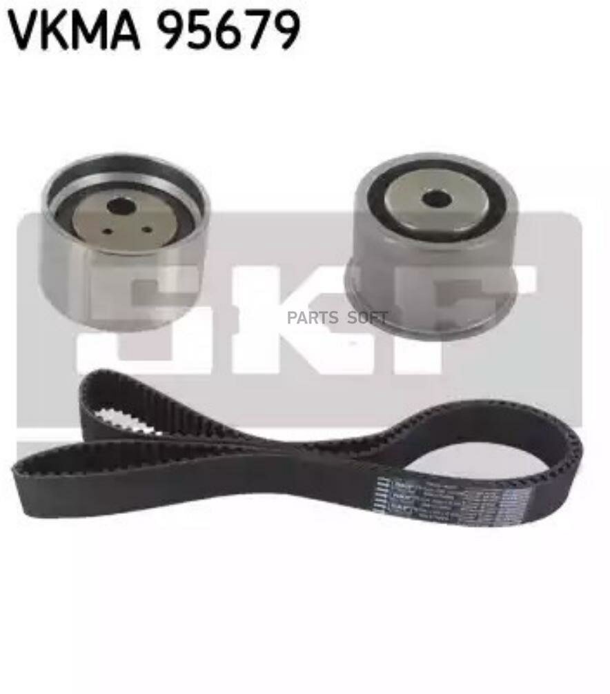 SKF VKMA95679 Комплект ремня ГРМ: ремень ГРМ 201 зуб. ролик-натяжитель ролик обводной ()