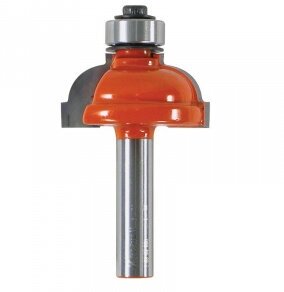 Фреза кромочная калевочная с подшипником 25,4х13,0 мм R4,8 мм, хв.8 мм Кратон PROFESSIONAL, 1 09 05 034