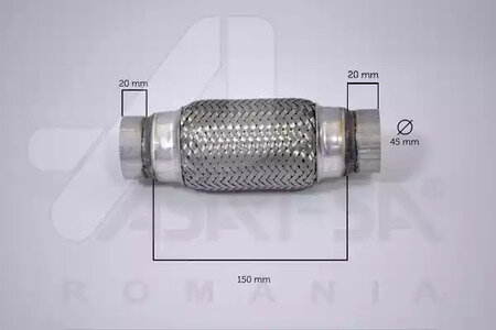 Гофра глушителя 45x150мм ASAM-SA арт. 60092