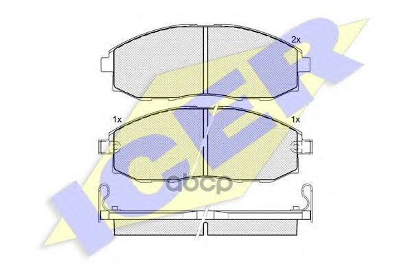 141266 колодки дисковые передние ! Hyundai H-1/Starex 2.4/2.5D/TD/CRDi 97> Icer арт. 141266