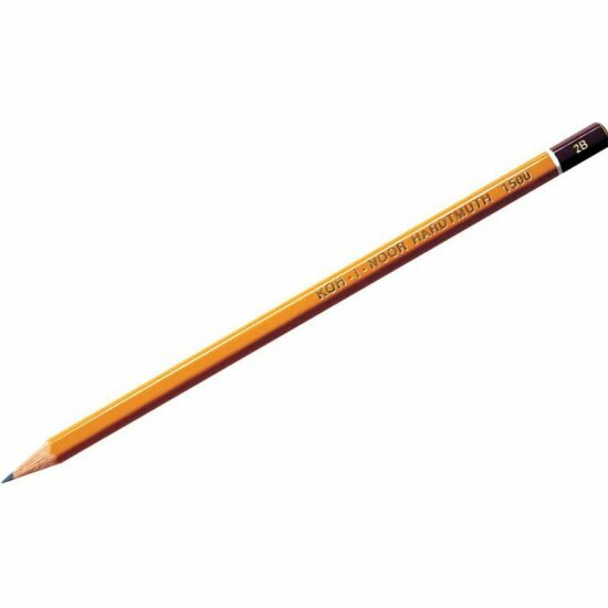 Карандаш чернографитный Koh-i-noor 1500 2B, заточенный