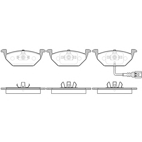 REMSA 0633.41 (1J0698151D / 1J0698151E / 1J0698151G) 633 41 571971b колодки дисковые п. с датчиком\ Audi (Ауди) a2, Skoda