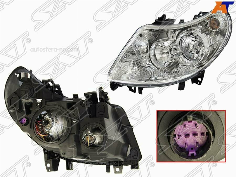 SAT ST5521124LLDEM2 Фара Peugeot Boxer 06-14 / Citroen Jumper 06-14 (Слева)