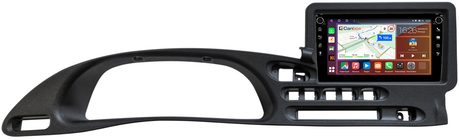 Штатная магнитола Lada Niva 2123, Niva Travel 2021-2025 Canbox H-Line 7804-9-1230 Android 10 (4G-SIM, 6/128, DSP, IPS) С крутилками