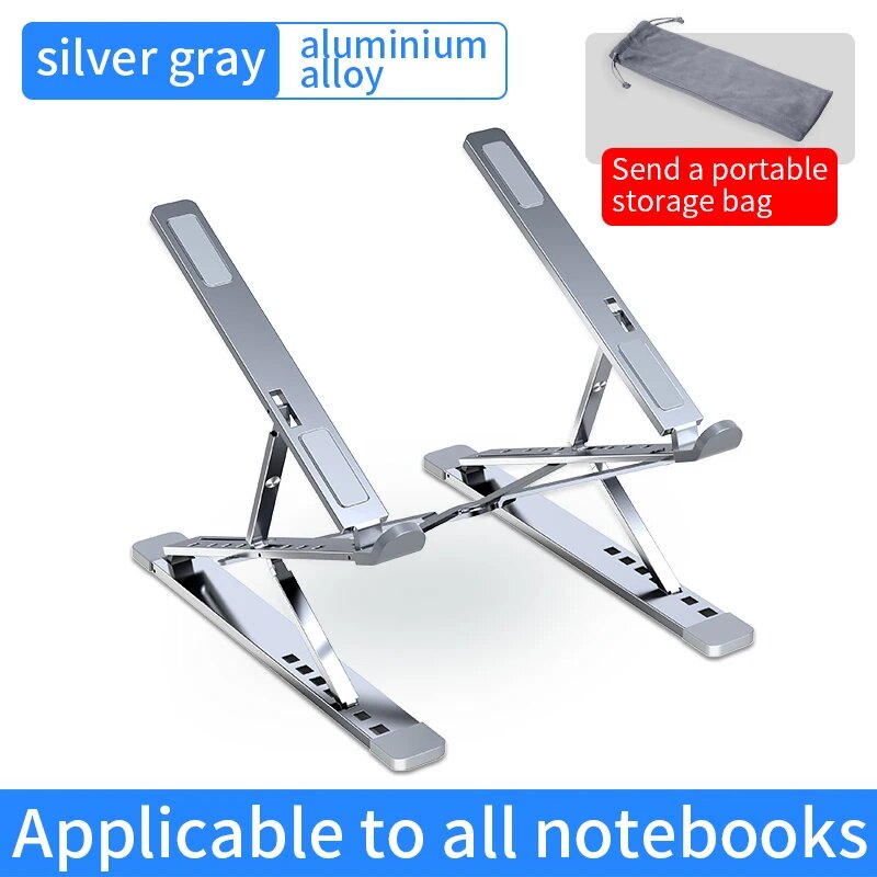 Алюминиевая подставка для ноутбука YYLM N8 Silver