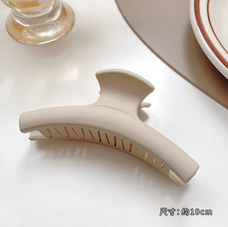 Заколка-фиксатор "Акулы", для волос, бежевая, летняя