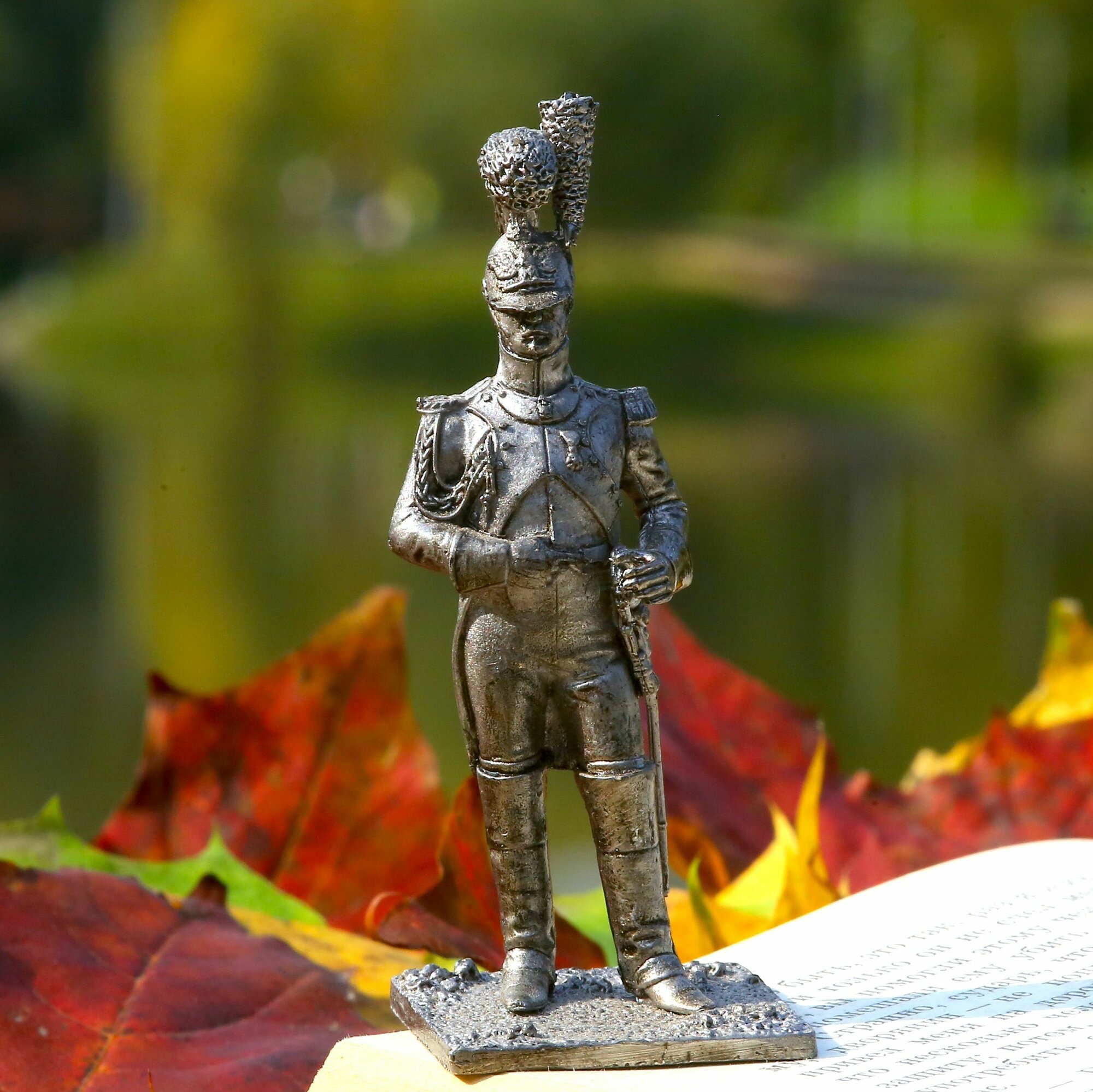 Оловянный солдатик Французский Офицер Инженеров Гвардии Наполеоновской Армии 54 мм масштаб (6-7 см высота) коллекционная фигурка из олова