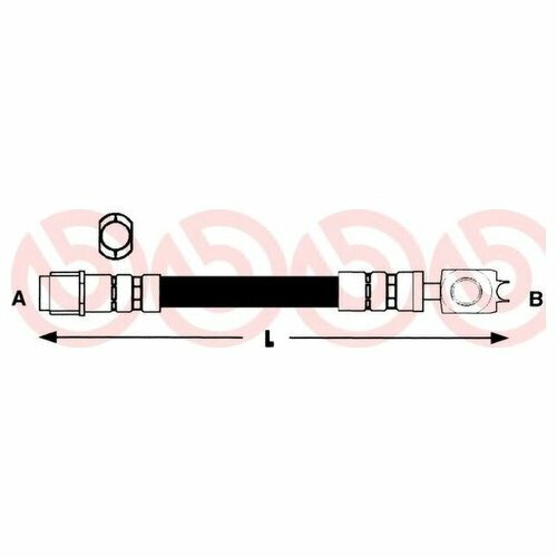 Шланг тормозной Brembo T85026 для SEAT Arosa; VW Lupo, Passat, Polo