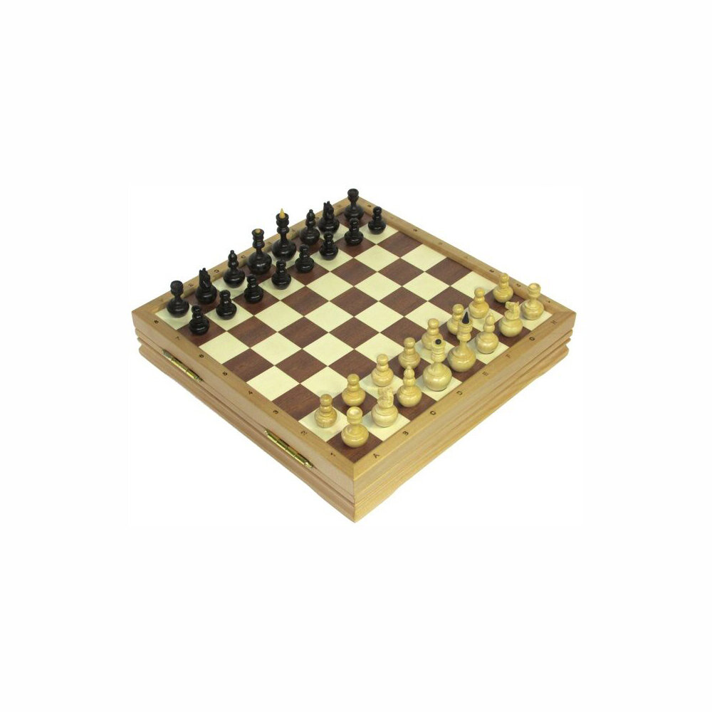 Шахматы-Неваляшки малые деревянные (высота короля 2,50) 32*32 см 999-RTC-2269