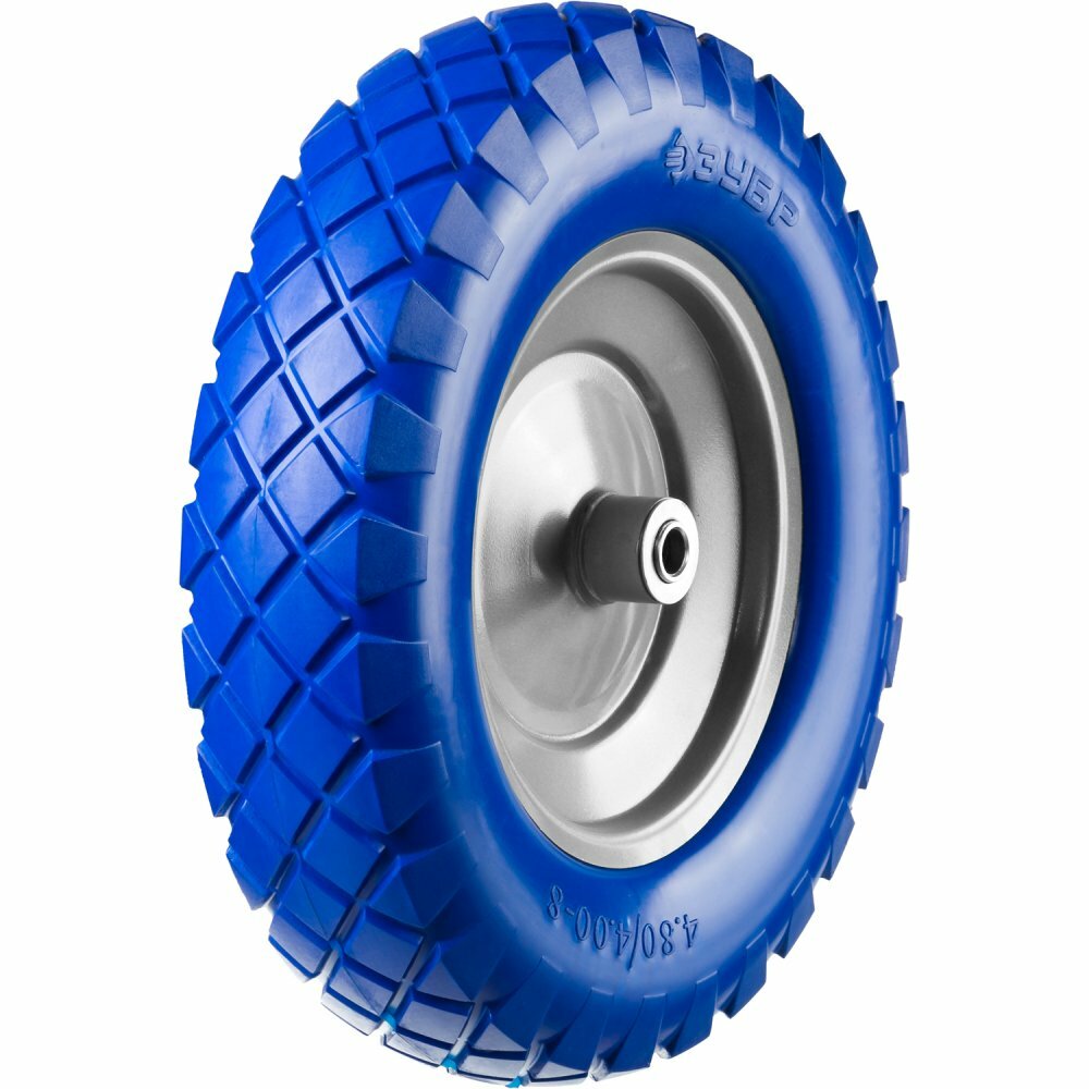 Колесо пенополиуретан PU-3000 (г/п 150кг, Ф 380мм) (16мм, синий)