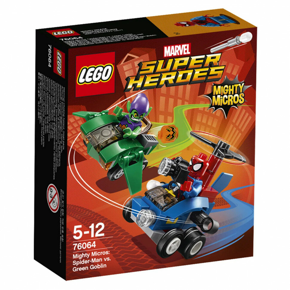 Конструктор LEGO Super Heroes 76064 Человек‑паук против Зелёного Гоблина