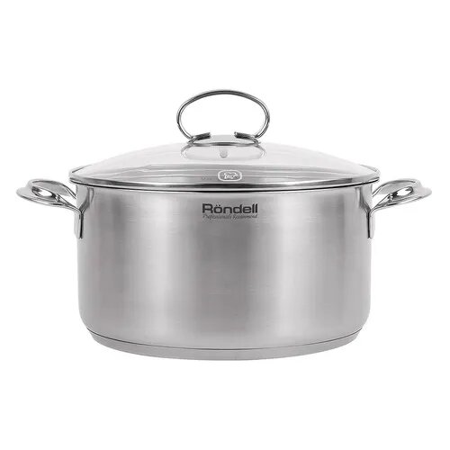 Кастрюля 5.1л Rondell Zart RDS-1227, нержавеющая сталь, с крышкой