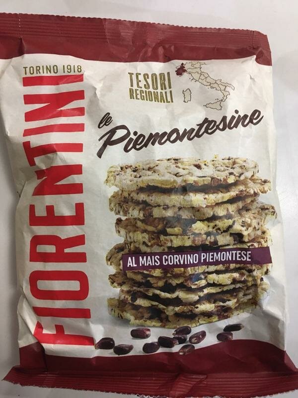 Хлебцы кукурузные безглютеновые "Пьемонтезине" из кукурузы Корвино БИО Fiorentini 90 г