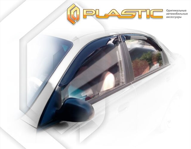 Дефлекторы окон (Classic полупрозрачный) Chevrolet Lanos 2005 - 2009 г. в. СА Пластик (Арт. 2010030301365)