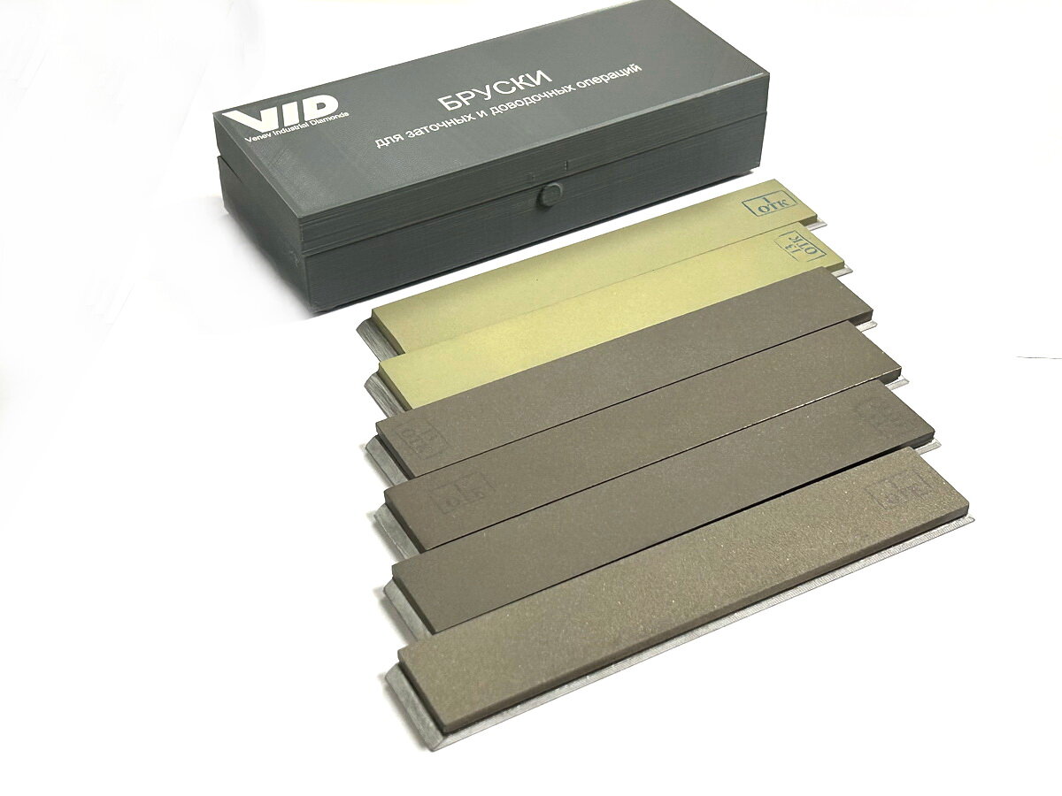 Набор алмазных брусков VID, MS-1 / OSB в боксе 6 шт 100/80, 50/40, 28/20, 20/14, 7/5, 3/2 микрон