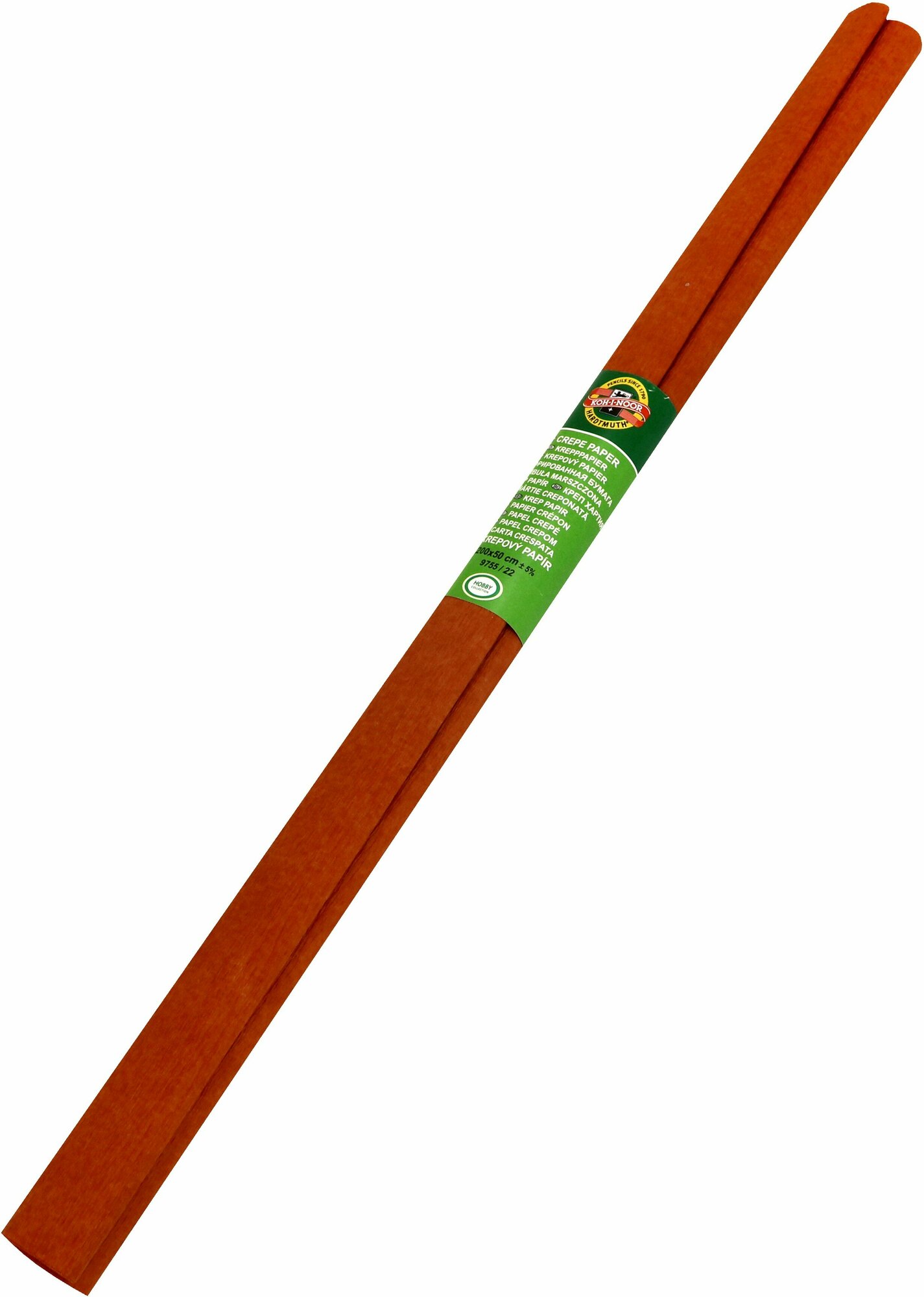 Бумага гофрированная в рулоне, терракотовая