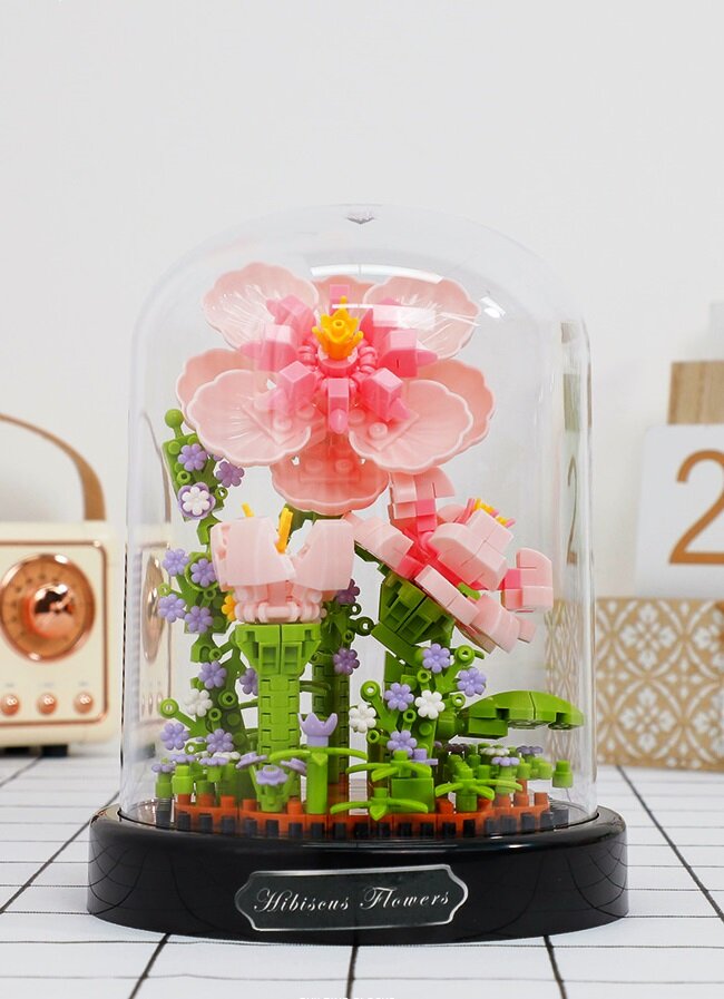 Конструктор 3D из миниблоков Balody Цветы в колбе, 543 деталей - BA18497