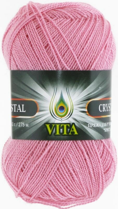 Пряжа CRYSTAL (VITA), розово-сиреневый - 5681, 100% акрил, 2 мотка, 50 г, 275 м.