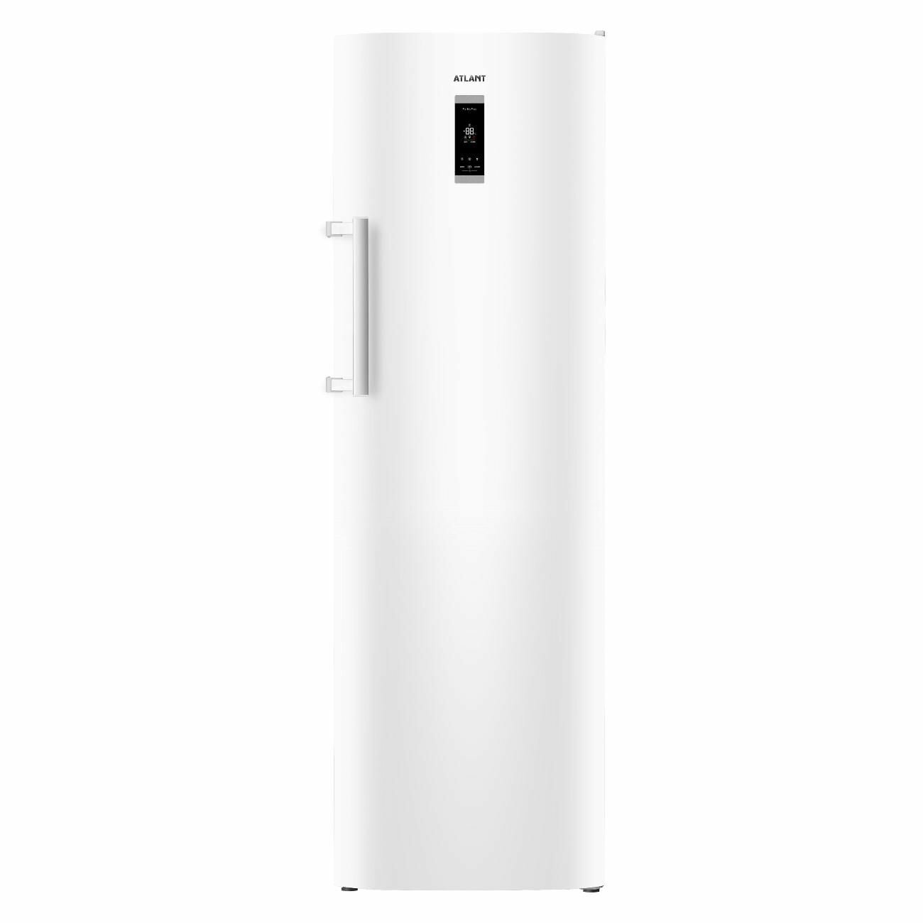 ATLANT Морозильная камера вертикальная ноу фрост М-7606-100 ND c дисплеем и льдогенератором, класс A+, высота 186,8см, 278 л, No Frost, 8 отделений, работает при температуре до -15C, белый
