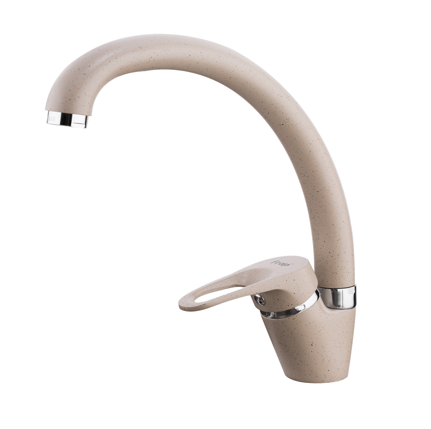 Смеситель для кухни (мойки) Frap F4113-9 гранит бежевый d35 крепление на гайке