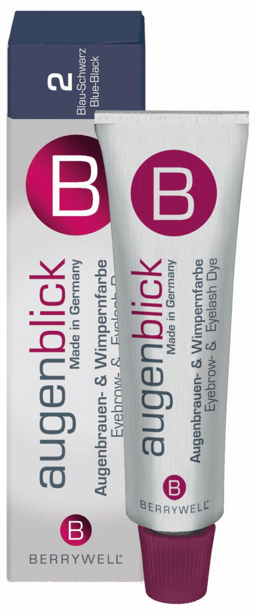 Berrywell Краска для бровей и ресниц №2, сине-черная 15 мл
