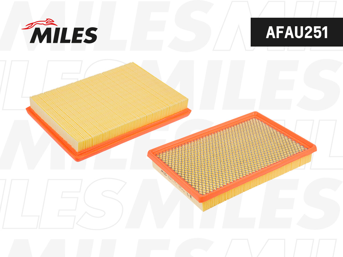 MILES Фильтр воздушный (JEEP CHEROKEE/LIBERTY 03-) AFAU251 (FILTRON AP003/8, MANN C2975) AFAU251