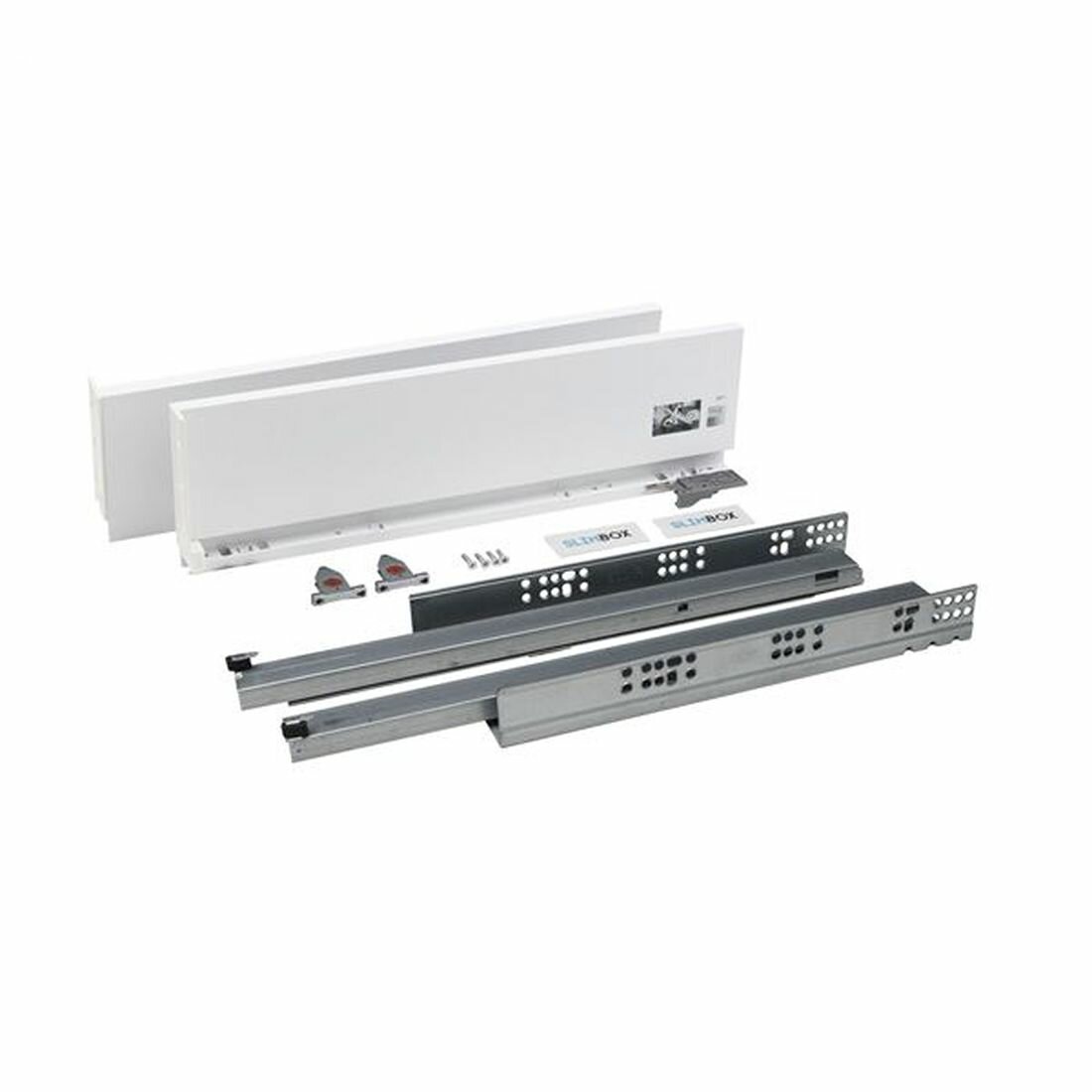 Система ящиков Slimbox AKS H=128 L-450 белый PUSH TO OPEN ДСП16мм