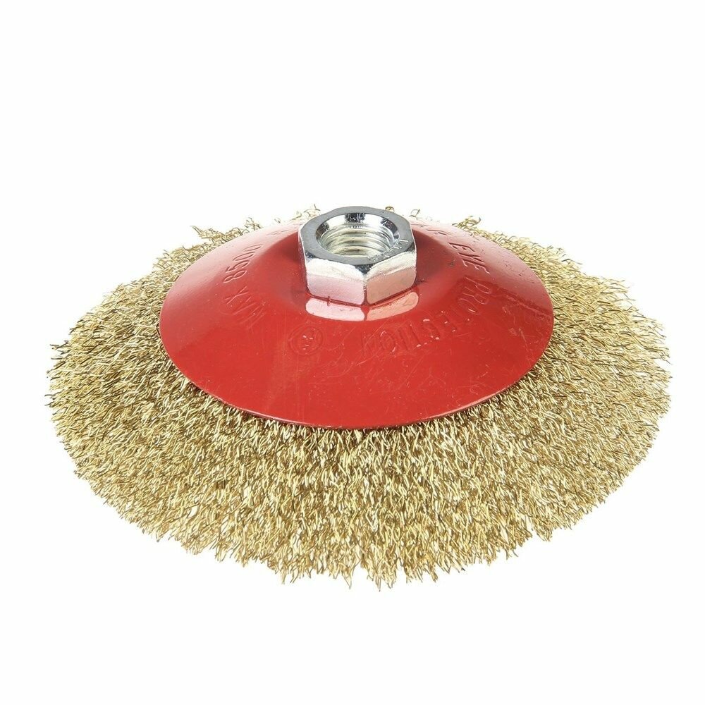 Корщетка латунная для "болгарки" тарелка 125мм