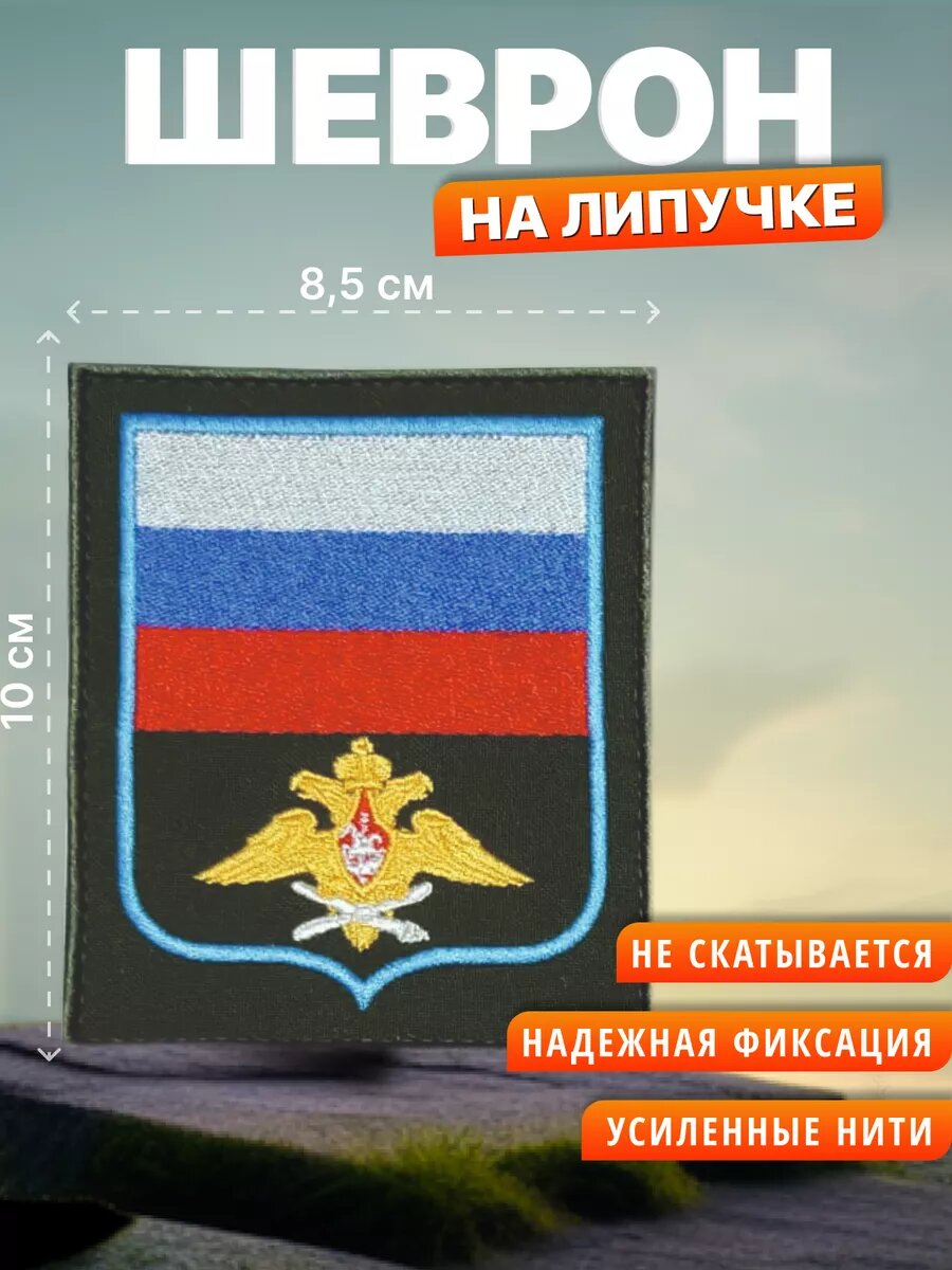 Шеврон на липучке ВВС орел. Нашивка на одежду