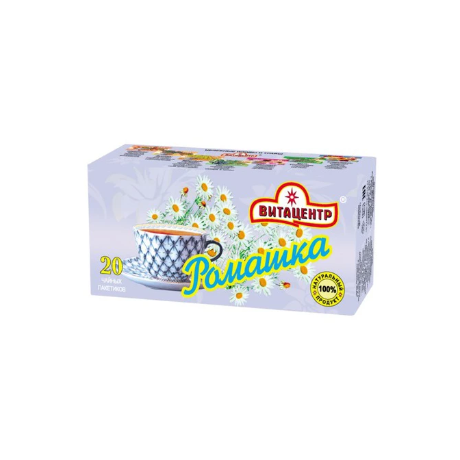 Травяной чай "Ромашка", Витацентр, в фильтр-пакетах, 20 штук по 1,5г