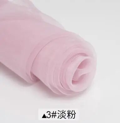 Прозрачная органза от Xintianji для рукоделия Розовый, 500x145cm, 3