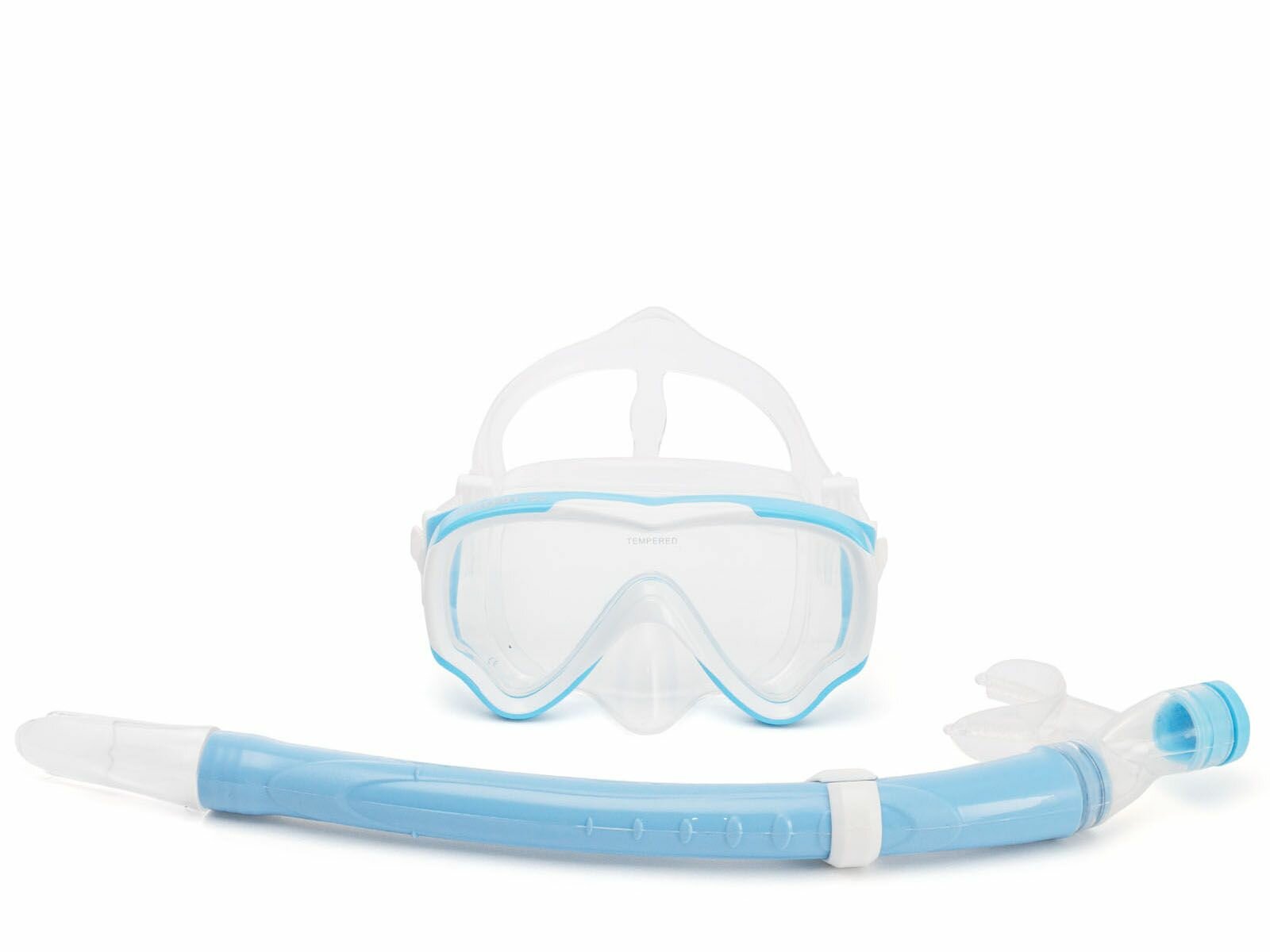 Набор для подводного плавания снорклинга Sargan Маугли маска трубка детский светло-синий