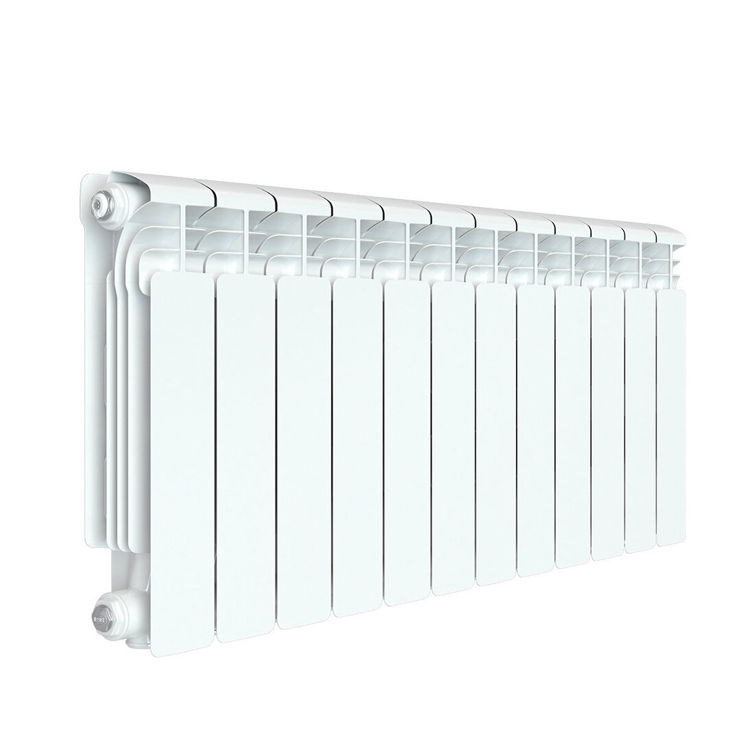 Радиатор RIFAR Alum 500 12 секций нижнее левое подключение VL белый