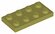 Деталь LEGO Plate 2 x 4 3020 Olive Green N