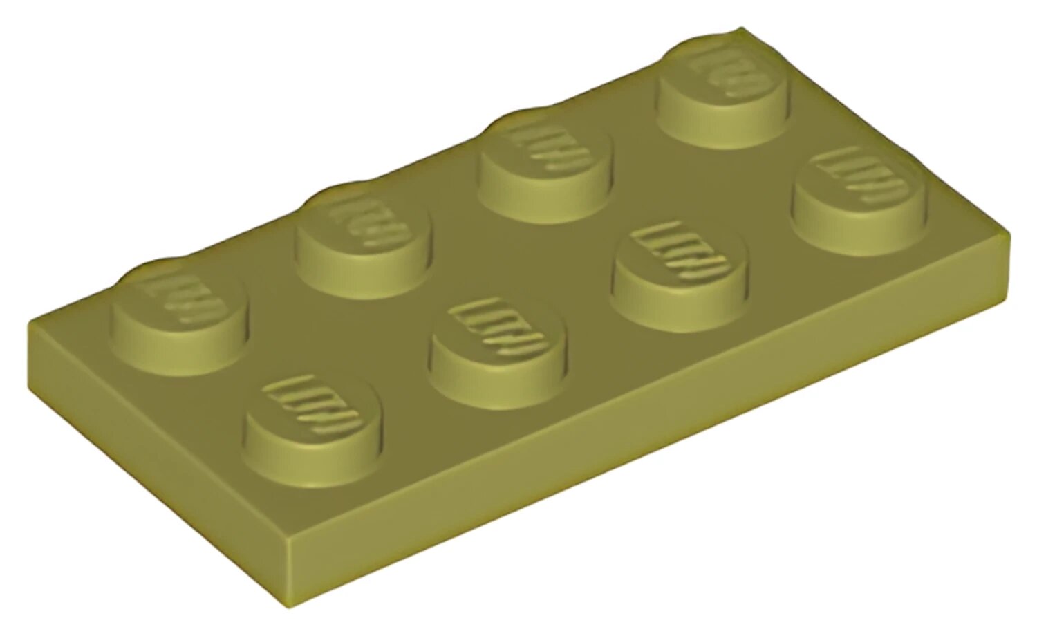 Деталь LEGO Plate 2 x 4 3020 Olive Green N