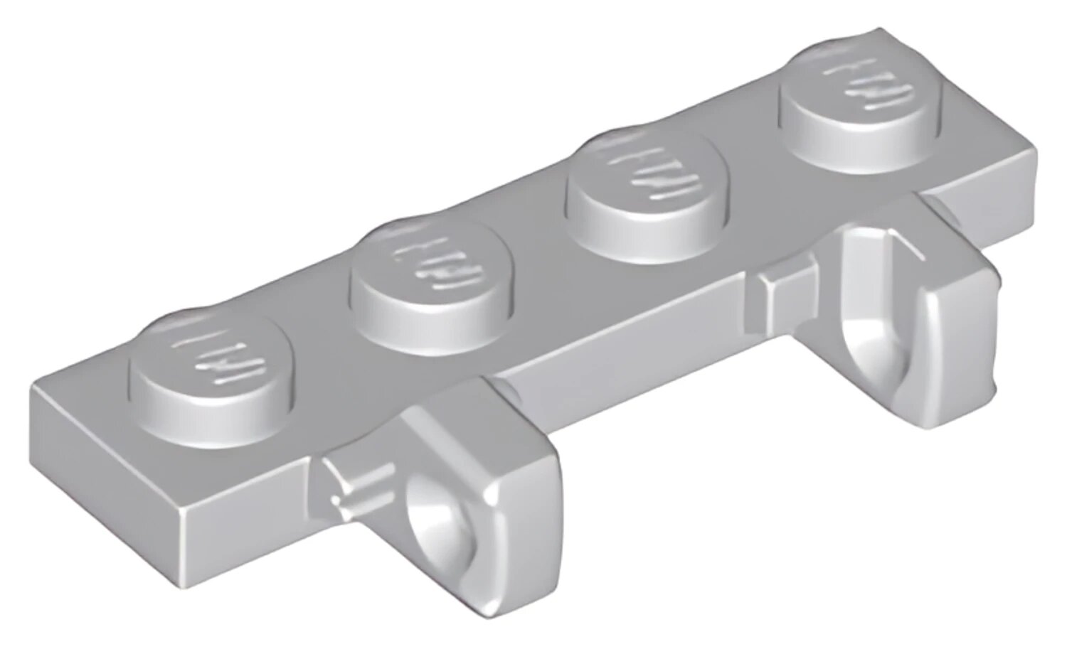 Деталь LEGO Шарнир Lego Hinge Plate 1 x 4 Locking Dual 1 Fingers on Side 44568 (51483) Light Bluish Gray U