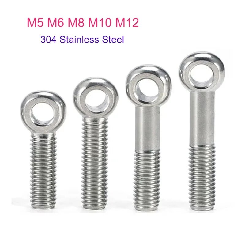 Болты «рыбий глаз» Huiruixin из нержавеющей стали 304 M5 M6 M8 M10 M12 M10x80mm-HT-1pcs