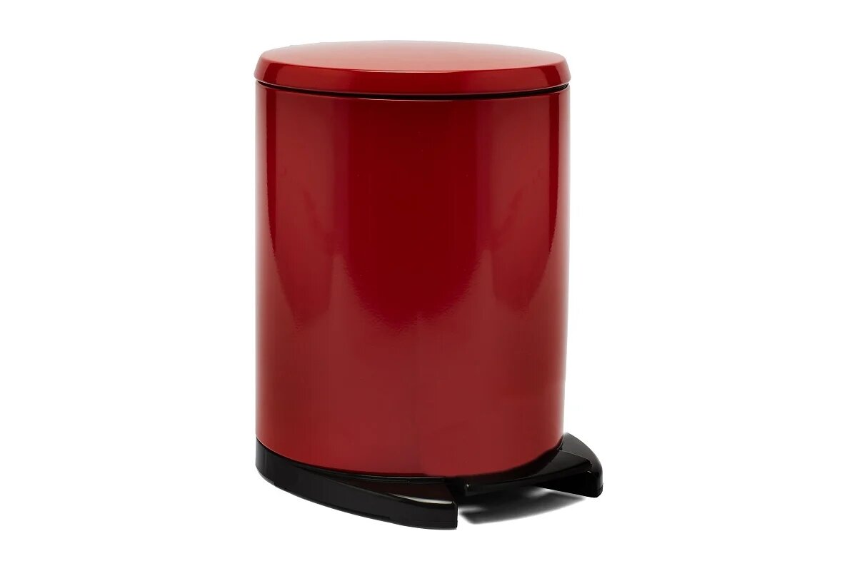 PRIMANOVA CIGO Урна для мусора 6л красный корпус черная вставка Soft-Close M-E41-04-06