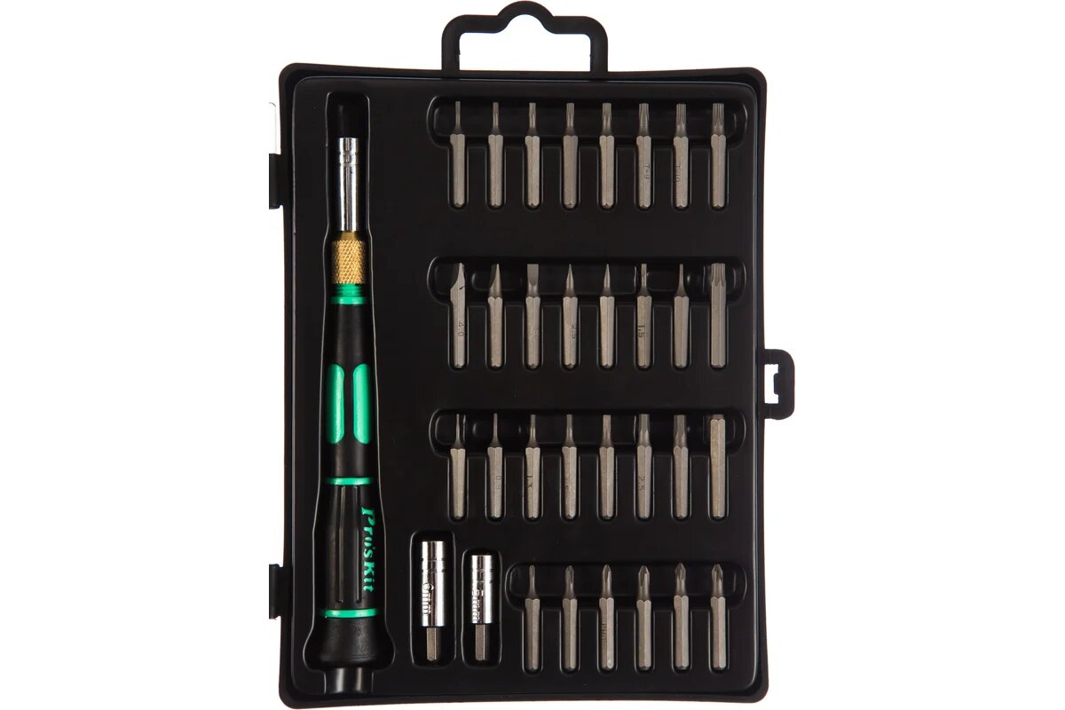 Pro'sKit SD-9803 Набор отверток с магнитной головкой и сменными битами для электроники