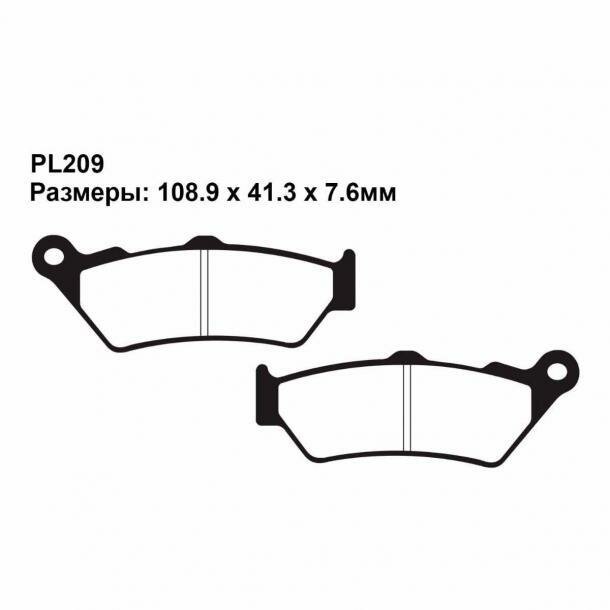 PULLER Тормозные колодки PL209 — фото 1