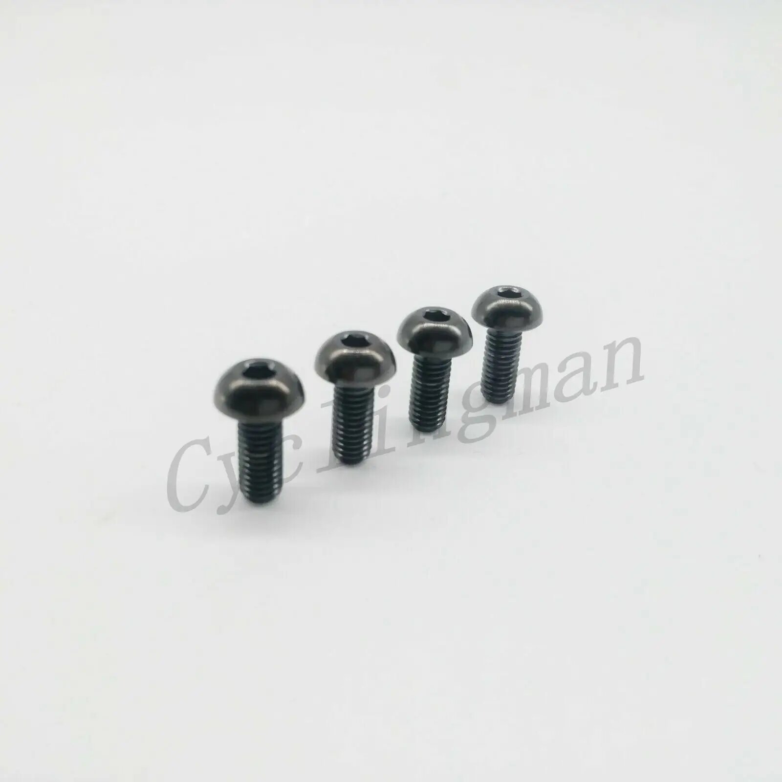 4 шт. титановые винты CyclingMan M5X12mm черные