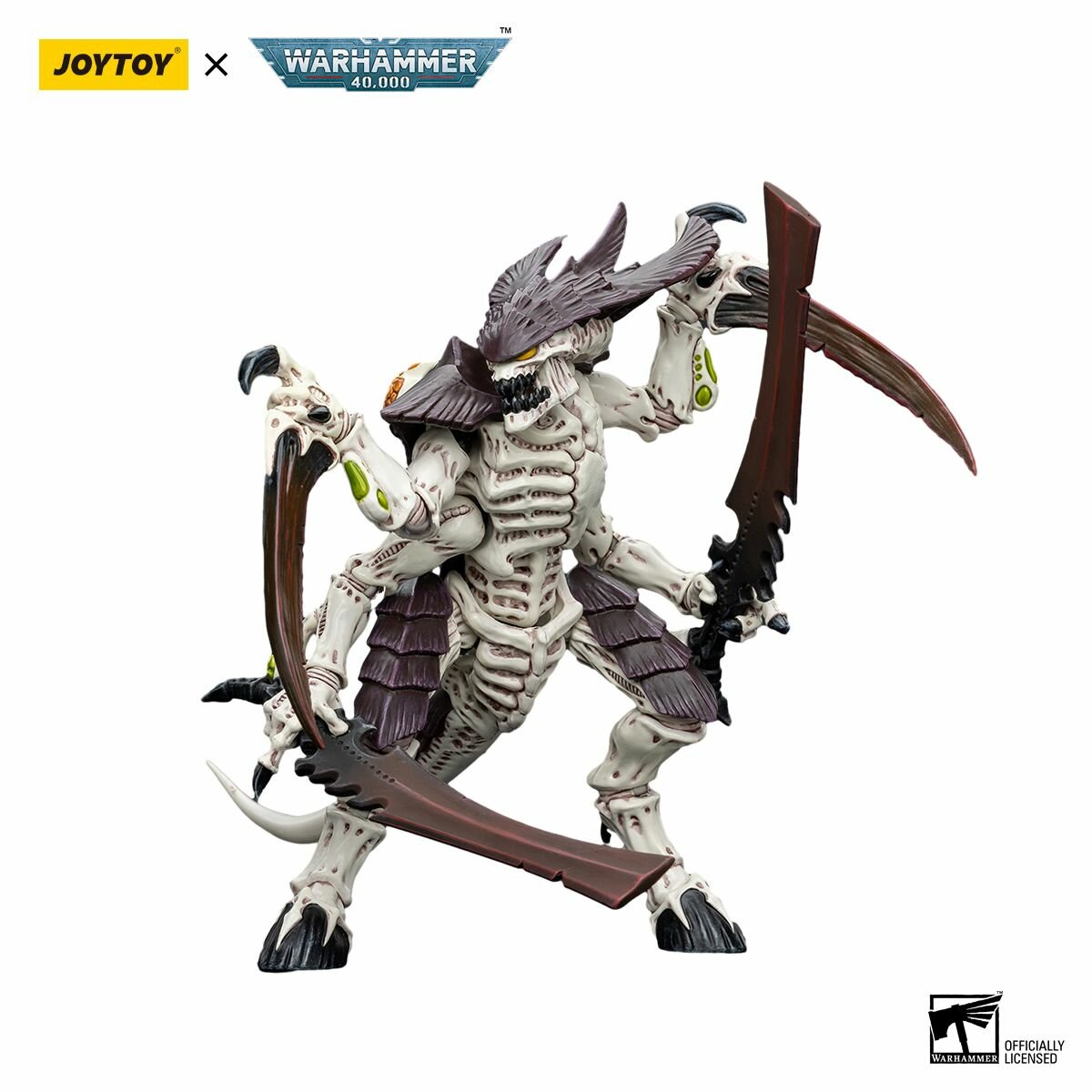 Подвижная фигурка Warhammer 40K Tyranids Hive Fleet Leviathan Tyranid Warrior with Boneswords 2 коллекция игрушек