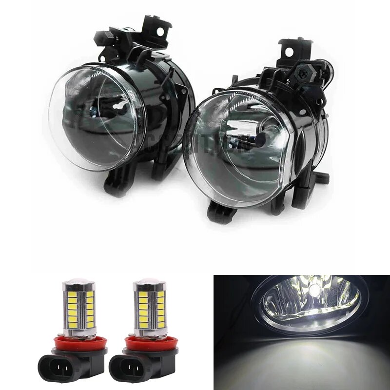 Противотуманная фара в сборе с лампочкой для BMW серии 7 E65 E66 730 740 745D 735 745 760 2005 2006-2008, противотуманная фара переднего бампера 63176943415