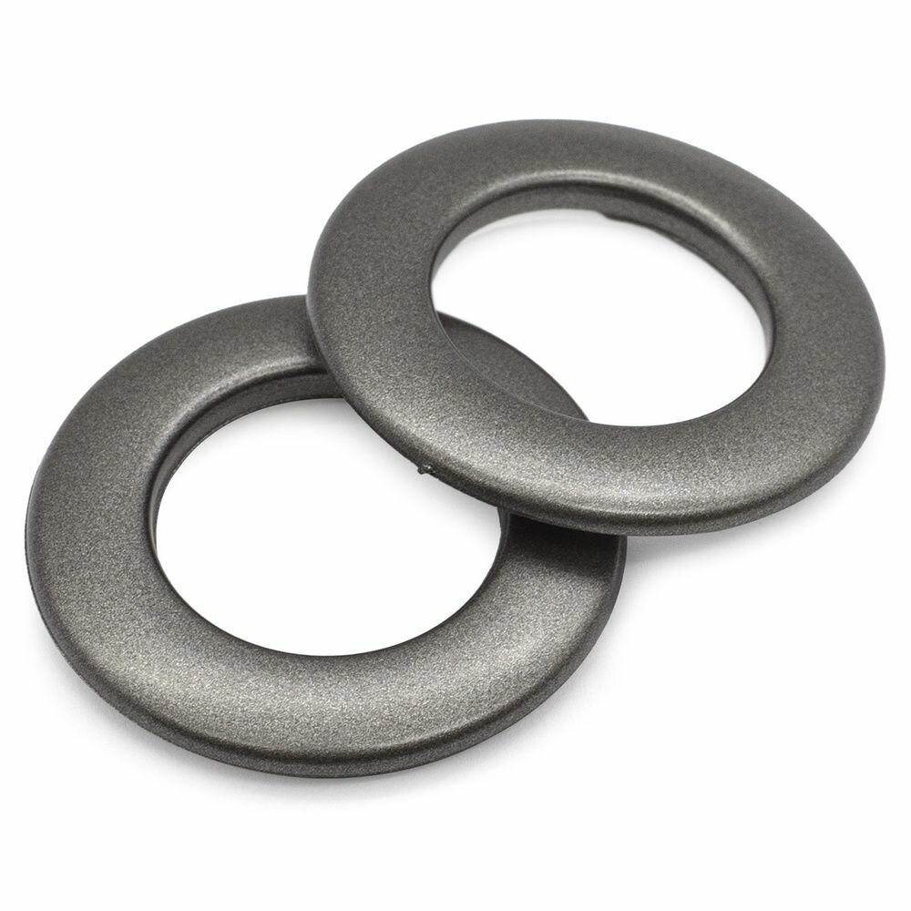 Люверсы для штор SmolTex круглый диаметр 25 мм с классическим замком, 36 матовый черный никель, 10 шт