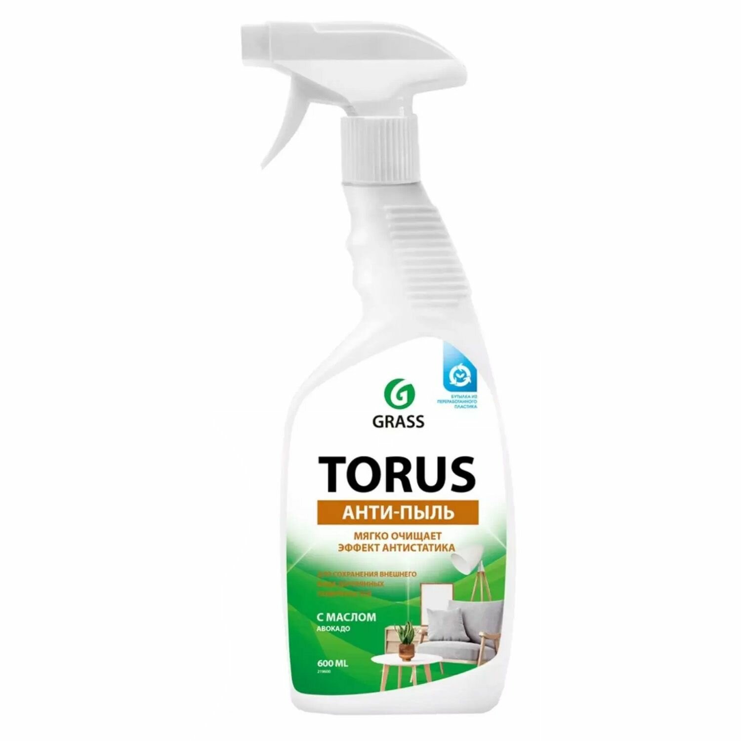 Средство чистящее TORUS 600мл Полироль анти-пыль триггер