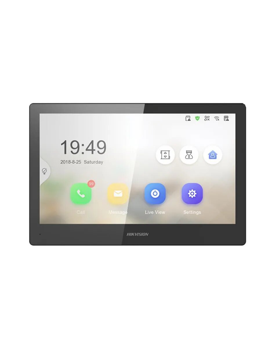 Видеодомофон Hikvision DS-KH8520-WTE1, WI-FI, 10.1", пластик