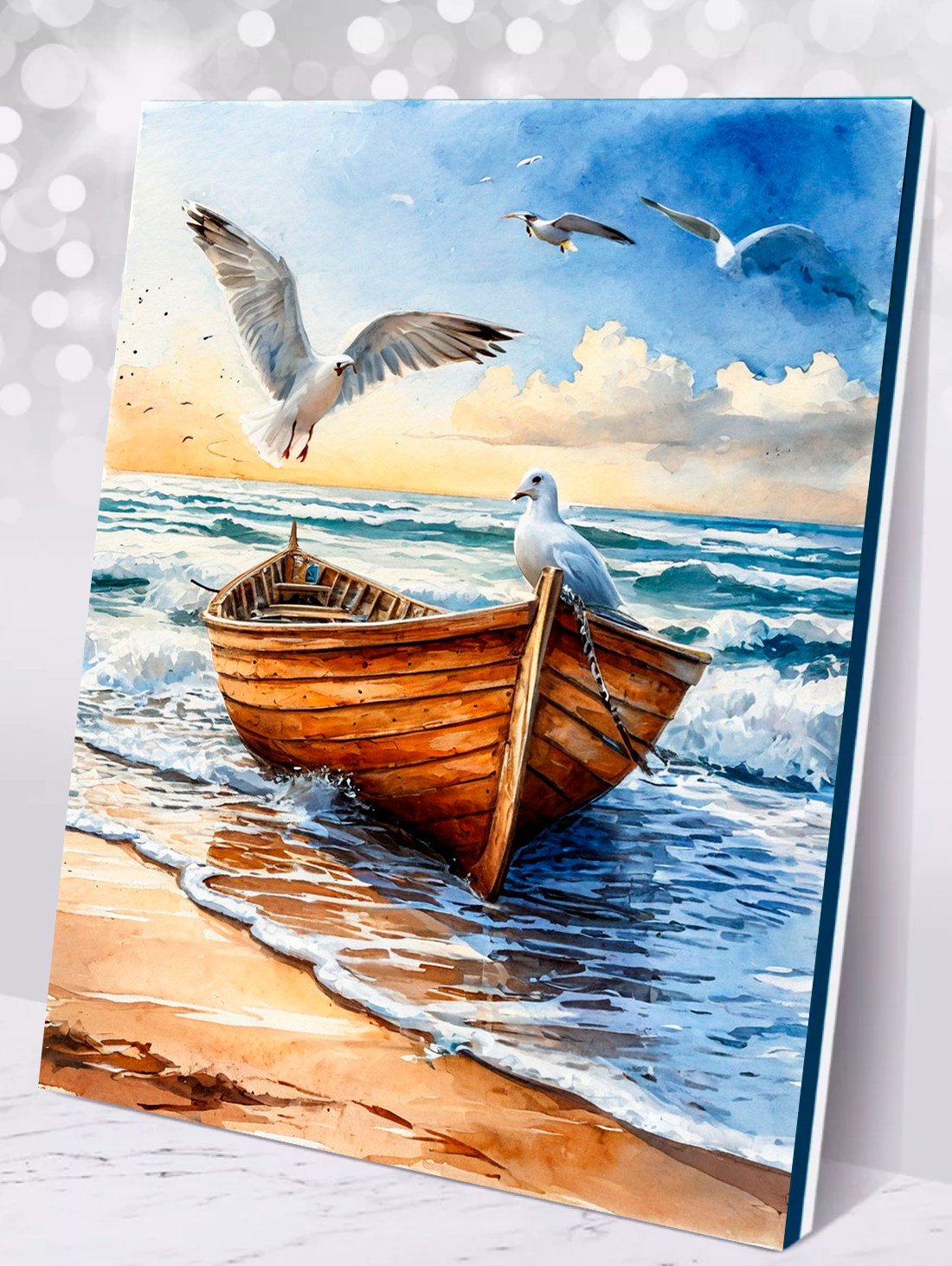 Картина по номерам "Морской пейзаж" 40х50 см, хлопковый холст на подрамнике, акрил, АртТойс