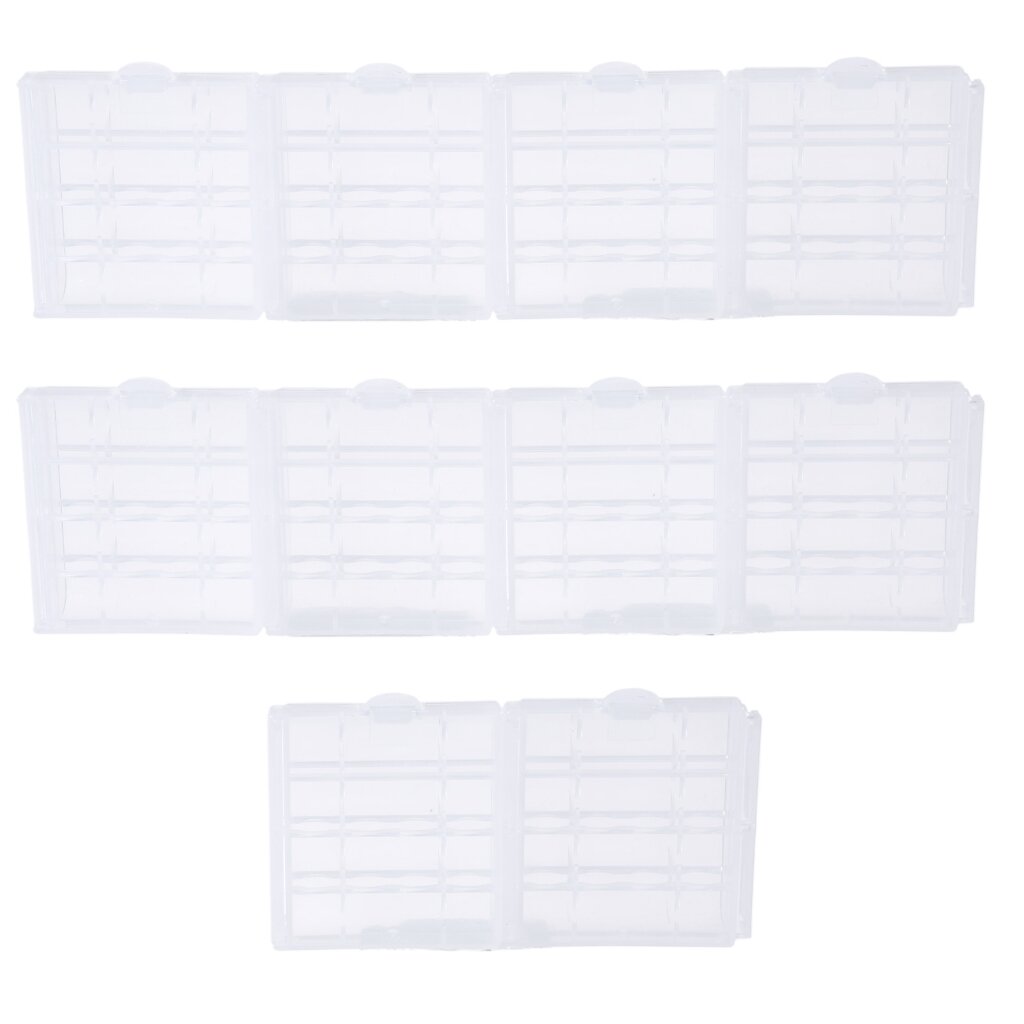 10ШТ 4X AAA AA Батарейный Держатель для Чехла Коробка Для Хранения Батареек Аккумулятор Power Bank Пластиковые Чехлы DIY Коробка Для Хранения Аксессуаров